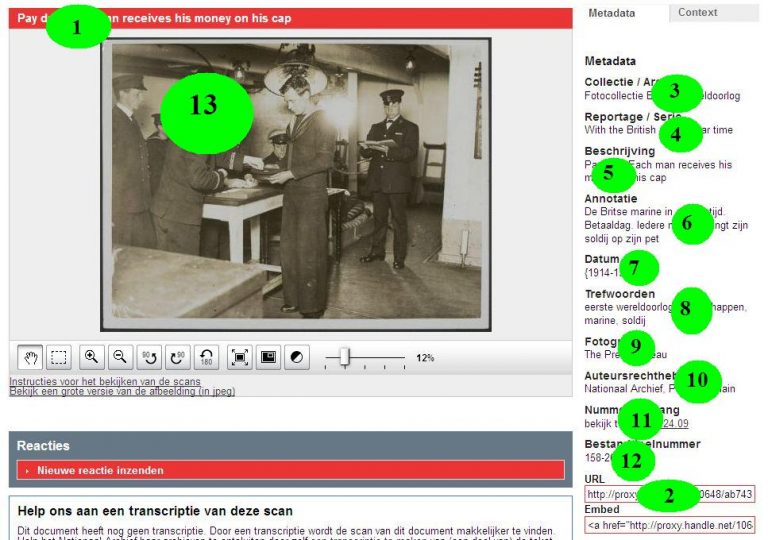 Nationaal Archief, Fotocollectie WOI | Open Cultuur Data